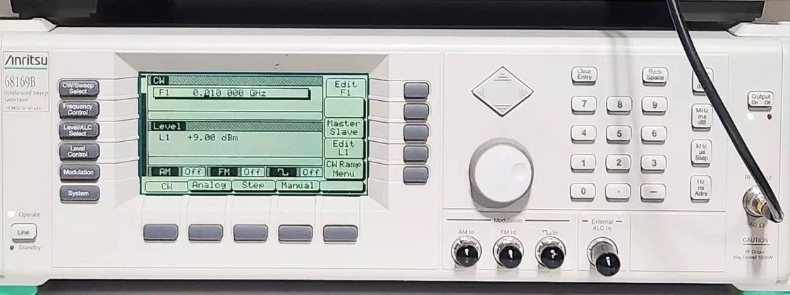 Anritsu 68169b synthesized sweep generator, 10 mhz to 40ghz microwave ...