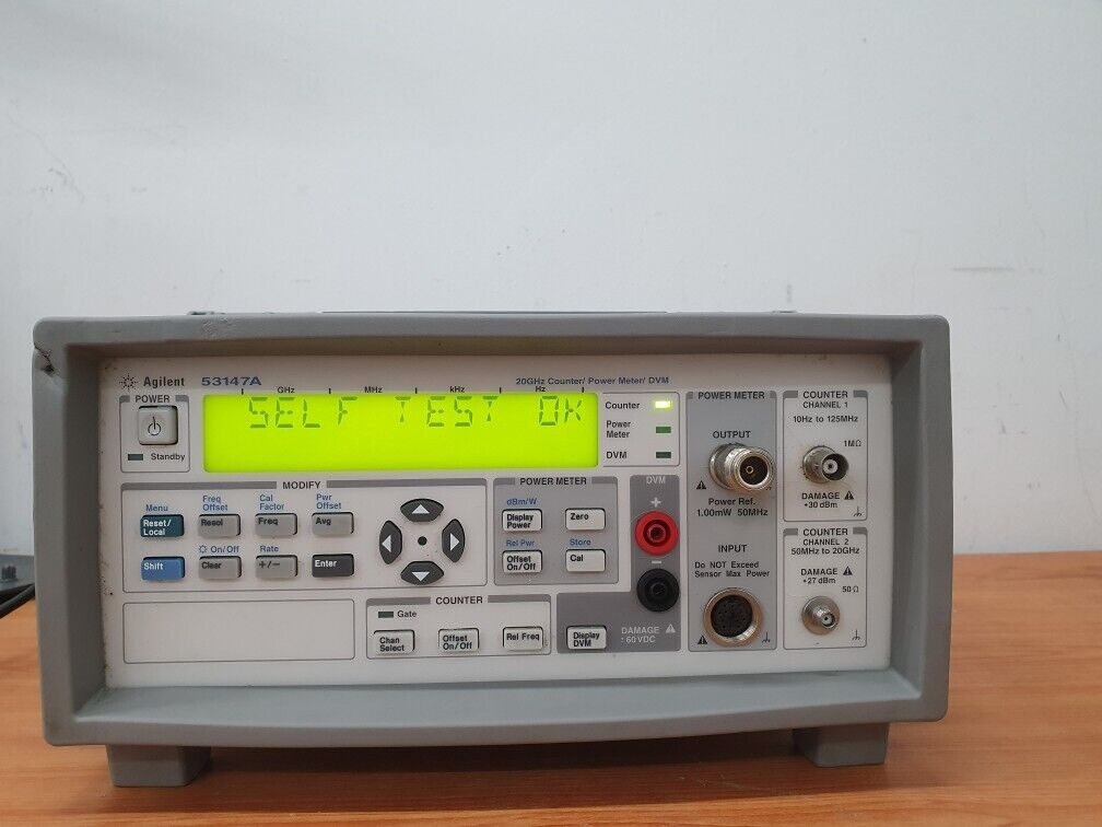 Agilent 53147A RF Power Meter Microwave Counter DVM 20GHz Ultra Wideband