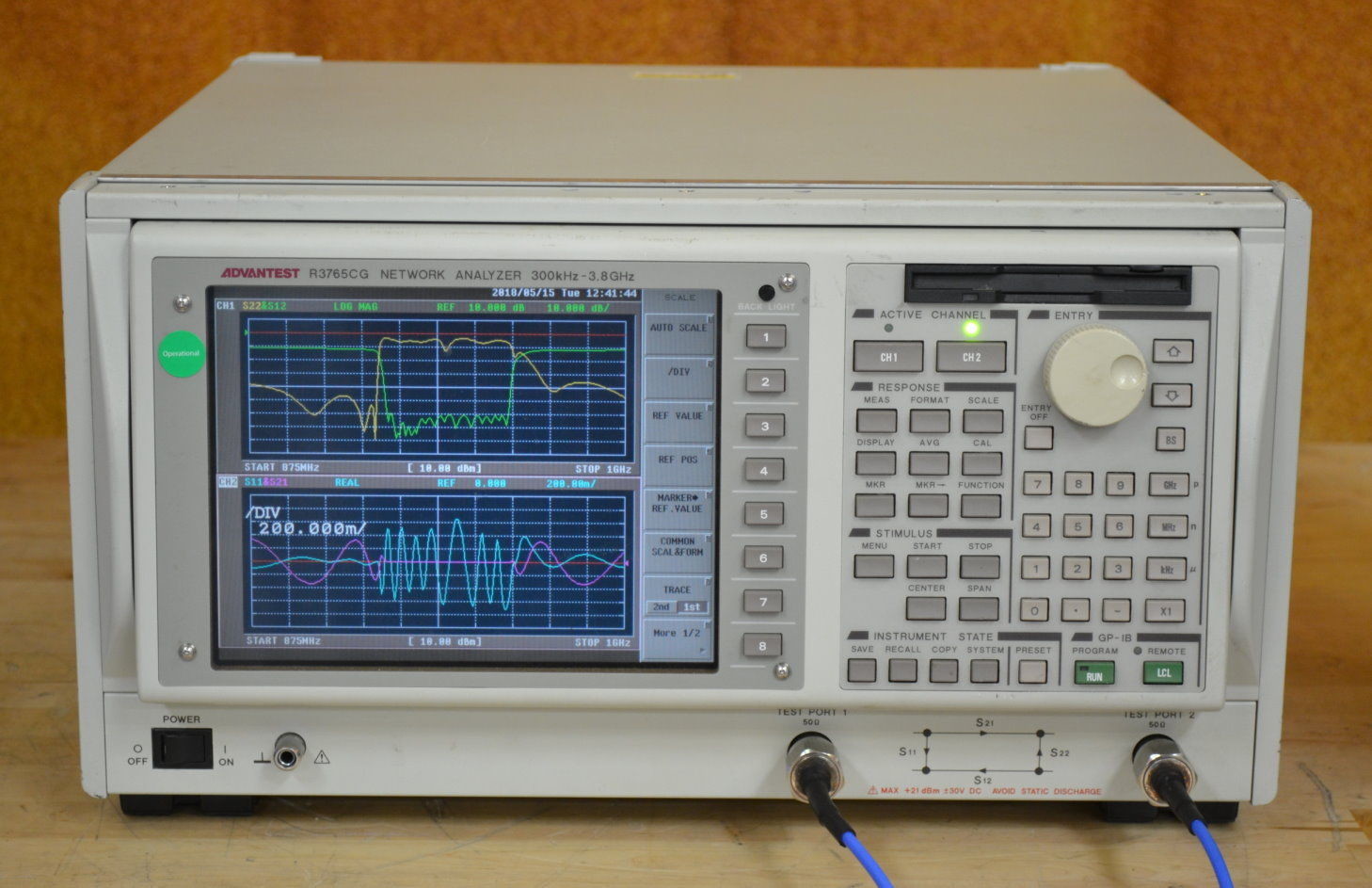 Used Advantest R3765CG Network Analyzer 3.8GHz Multi Functional test ...