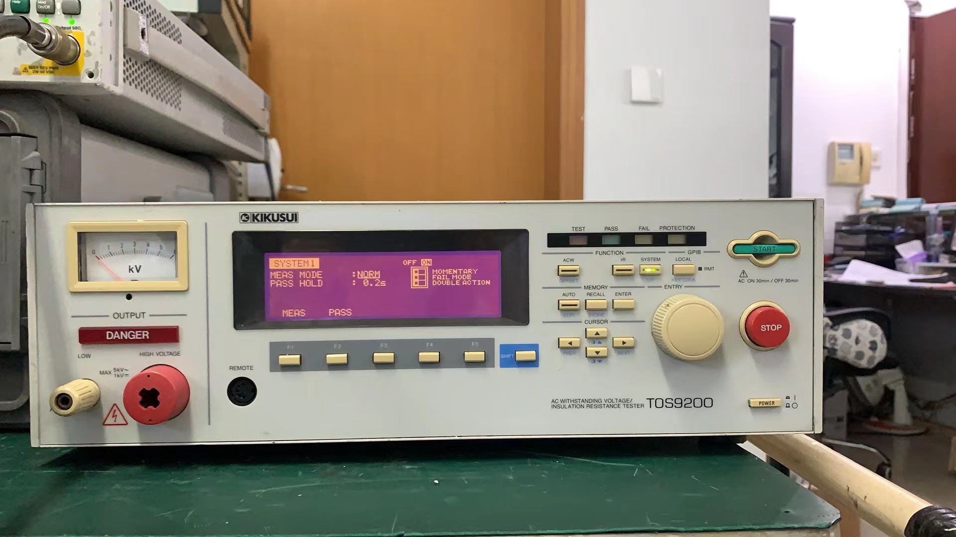 Tos9200 Kikusui Hipot Tester With Insulation Resistance Test Ac- 5.0 Kv