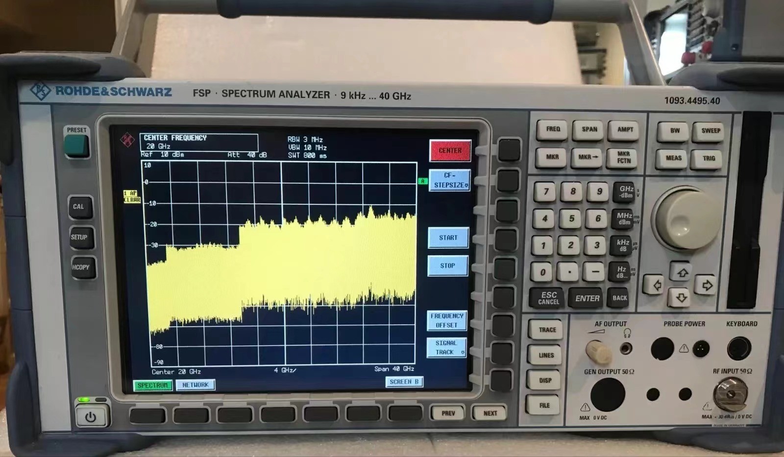 Rohde Schwarz FSP40 40GHz RF Spectrum Analyzer for Signal Analysis