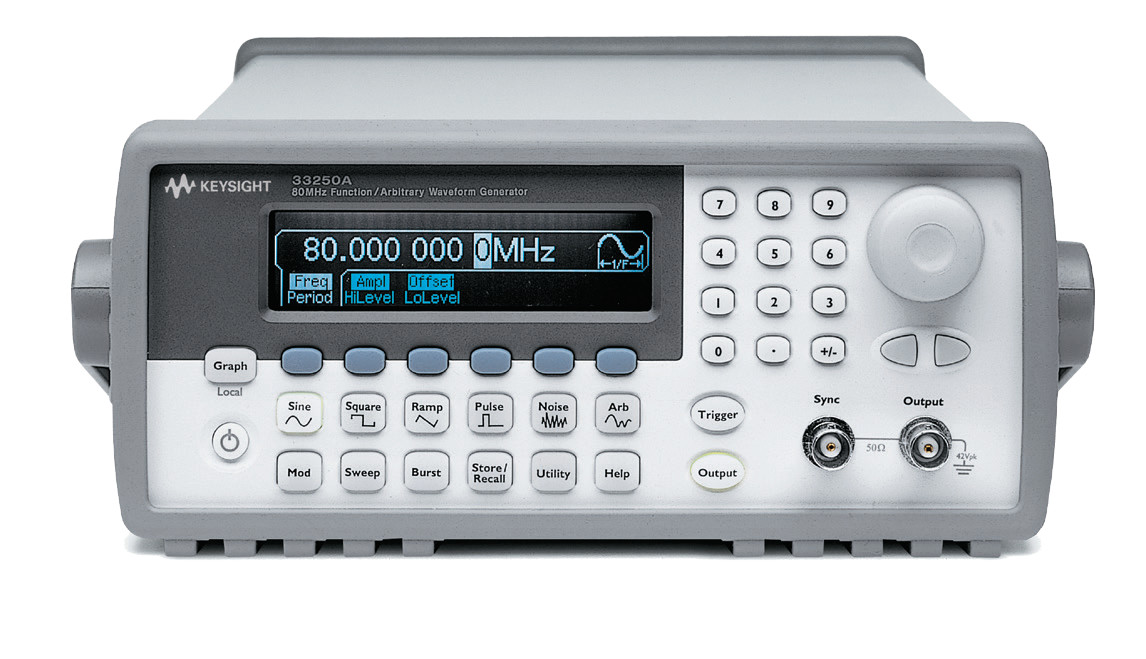 Keysight 33250A Function / Arbitrary Waveform Generator, 80 MHz RS-232 ...