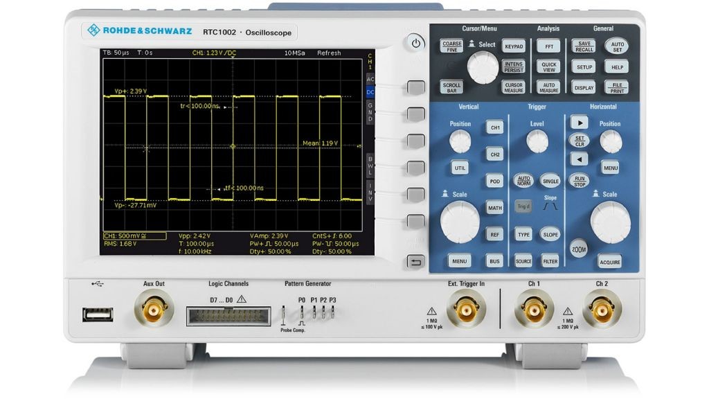 R&S RTC1000 oscilloscope, 50 MHz to 300 MHz RTC1000